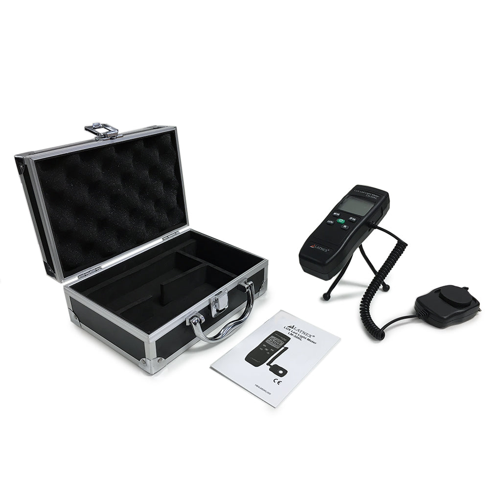 LUX Led Light Meter LM-50KL with Aluminium Case & Tripod Stand – LATNEX